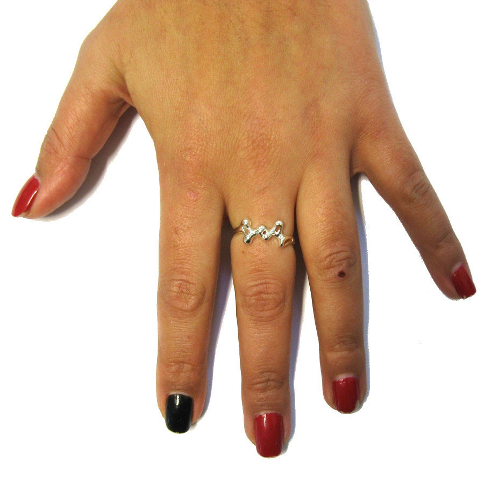 Stylish Sterling Silver Ring Stamped 925 Nickel Free - Etsy