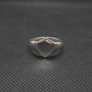 Custom Engraved Sterling Silver Signet Men Ring Genuine Solid ...