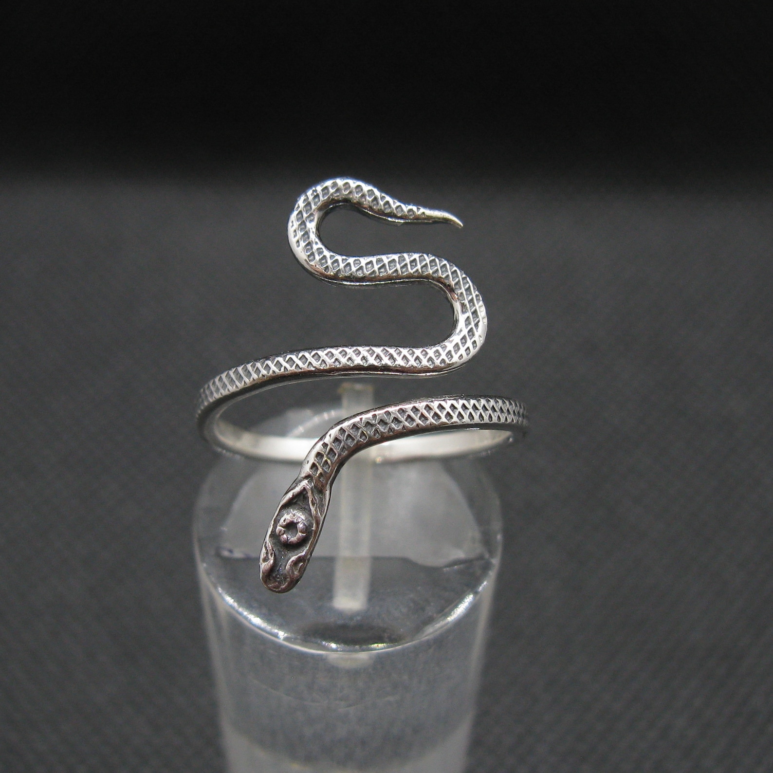 Sterling Silver Ring Snake Solid Hallmarked 925 R002143 - Etsy