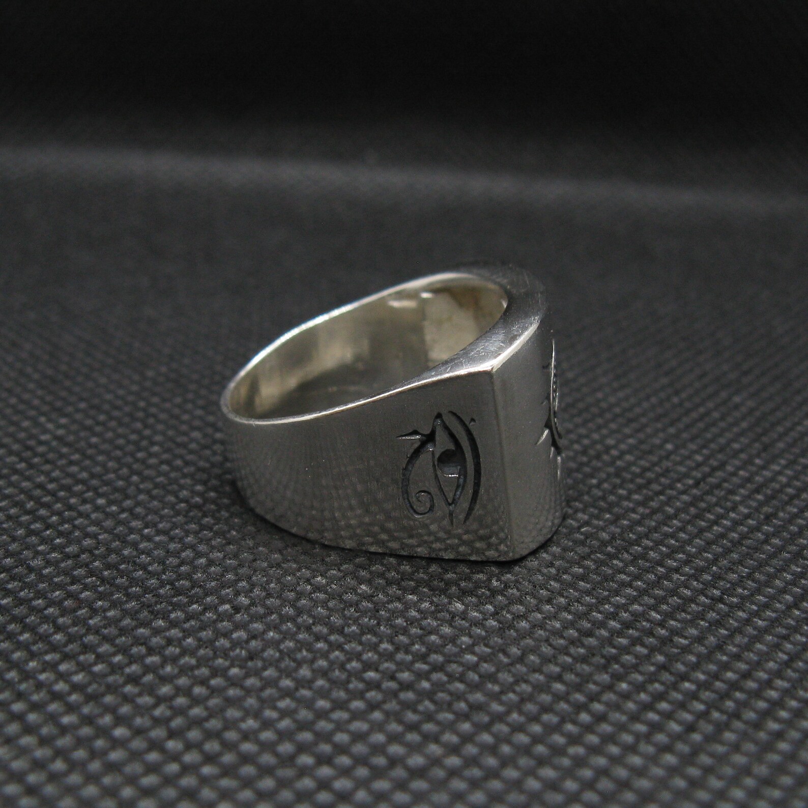 Sterling Silver Men Ring Amon Ra Eye Sun Genuine Solid Hallmarked 925 ...