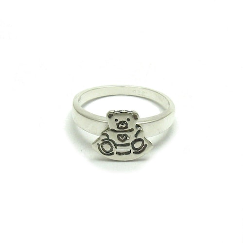14k Solid Gold Teddy Bear Ring. - Etsy