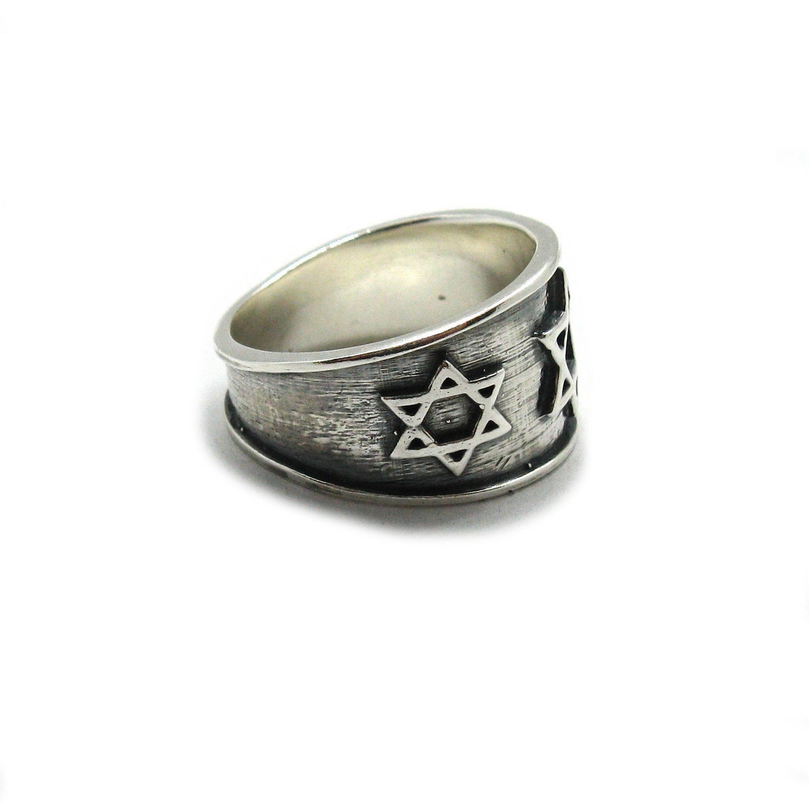 Sterling Silver Ring Star of David Solid Hallmarked 925 | Etsy