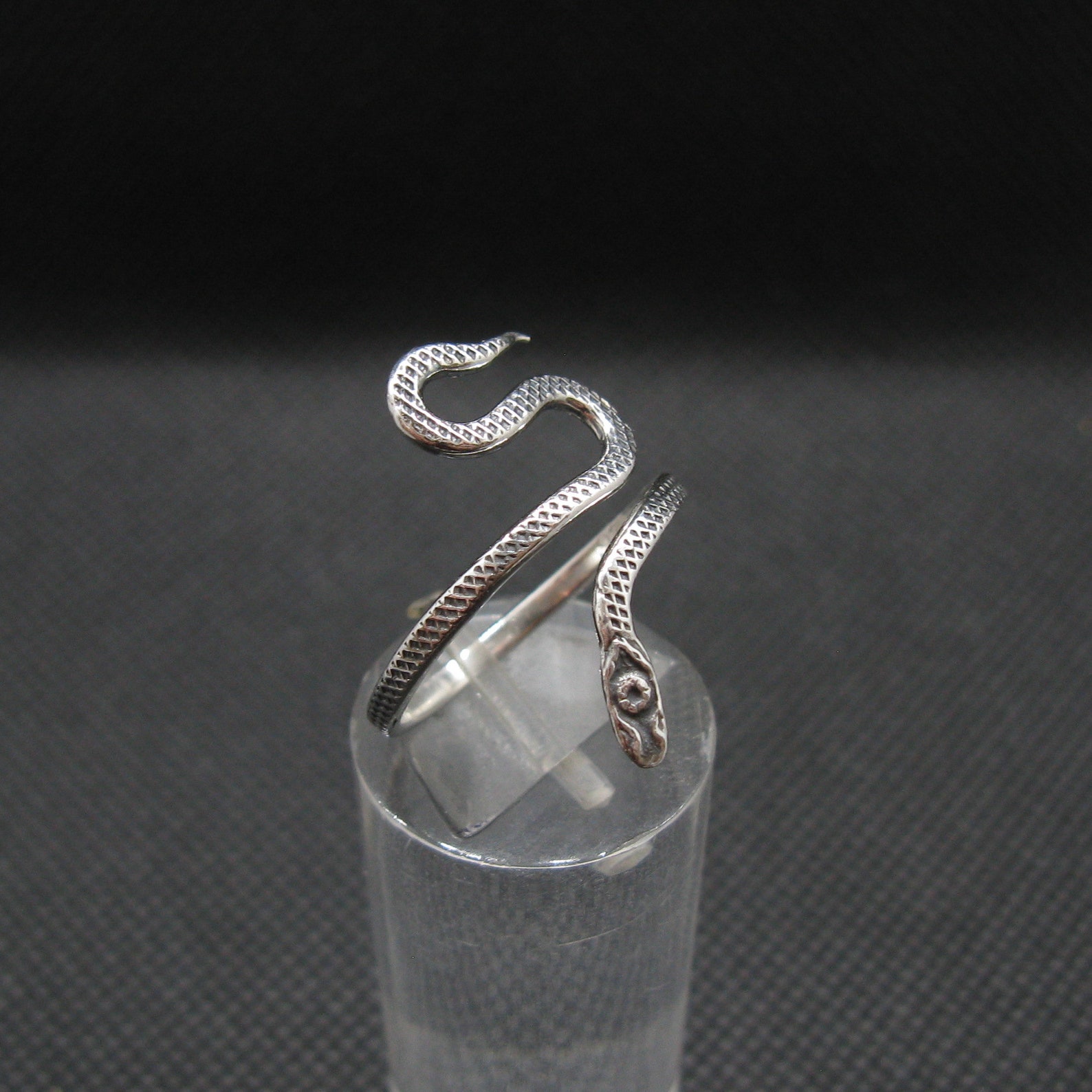 Sterling Silver Ring Snake Solid Hallmarked 925 R002143 - Etsy