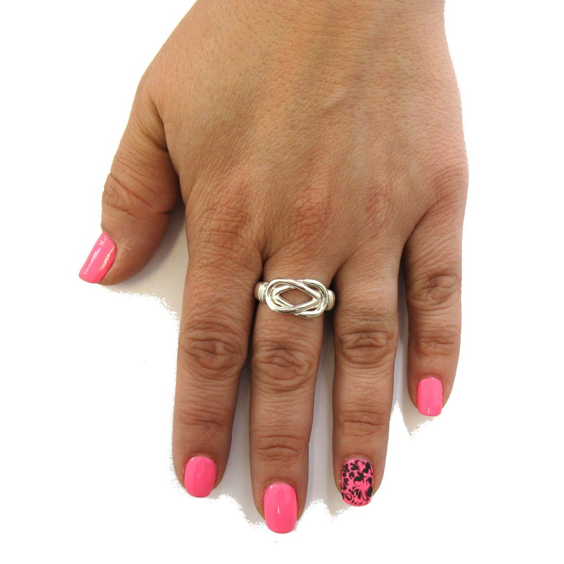 R000197 Sterling Silver Ring With Rubber Solid925 - Etsy