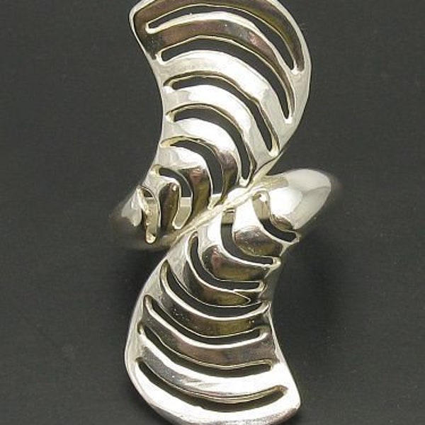 Sterling Silver Long Ring - Etsy