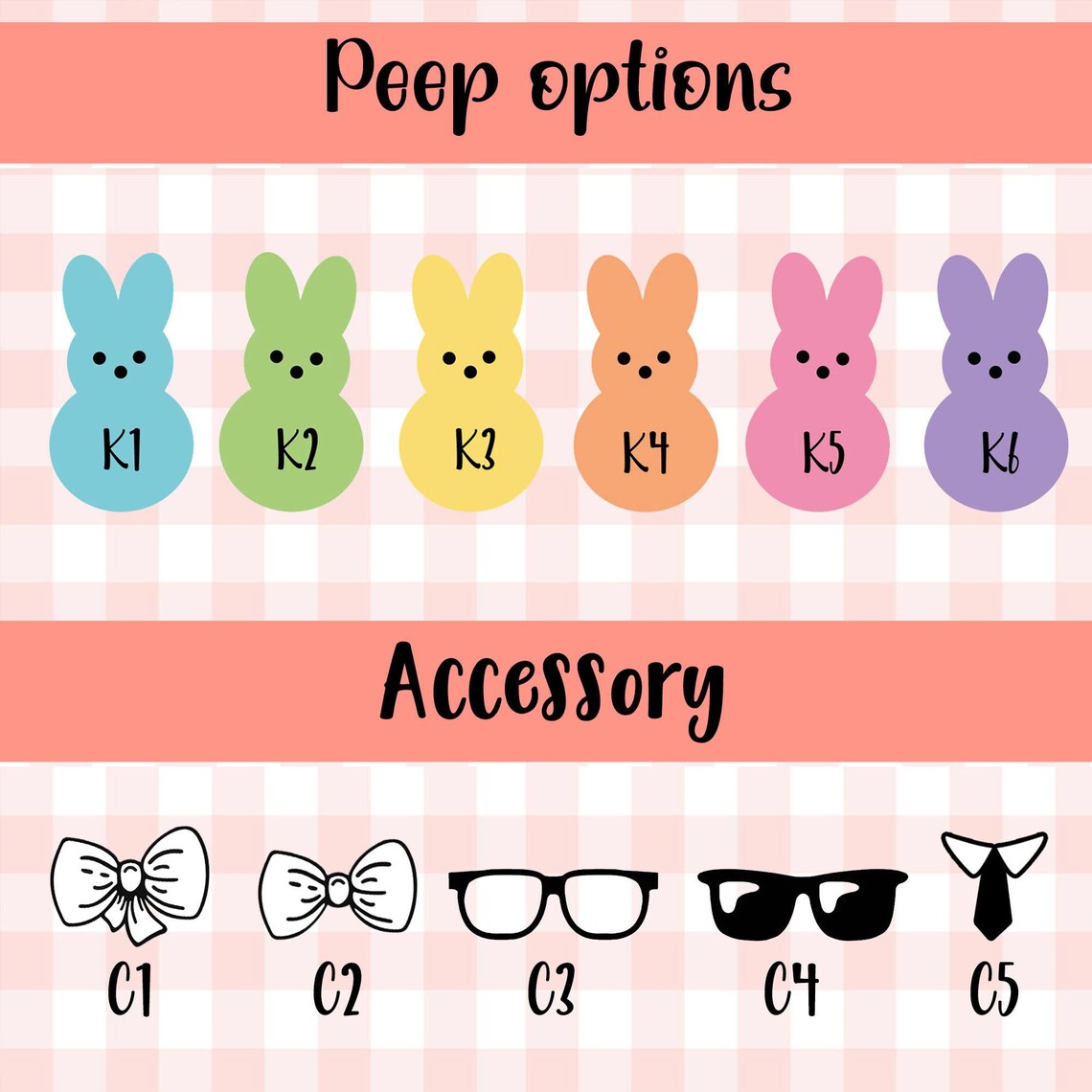 Personalized Easter Bunny Peeps LED Light, Easter Peeps Bunny With Name ...