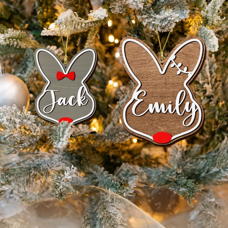 Rabbit Ornament - Etsy