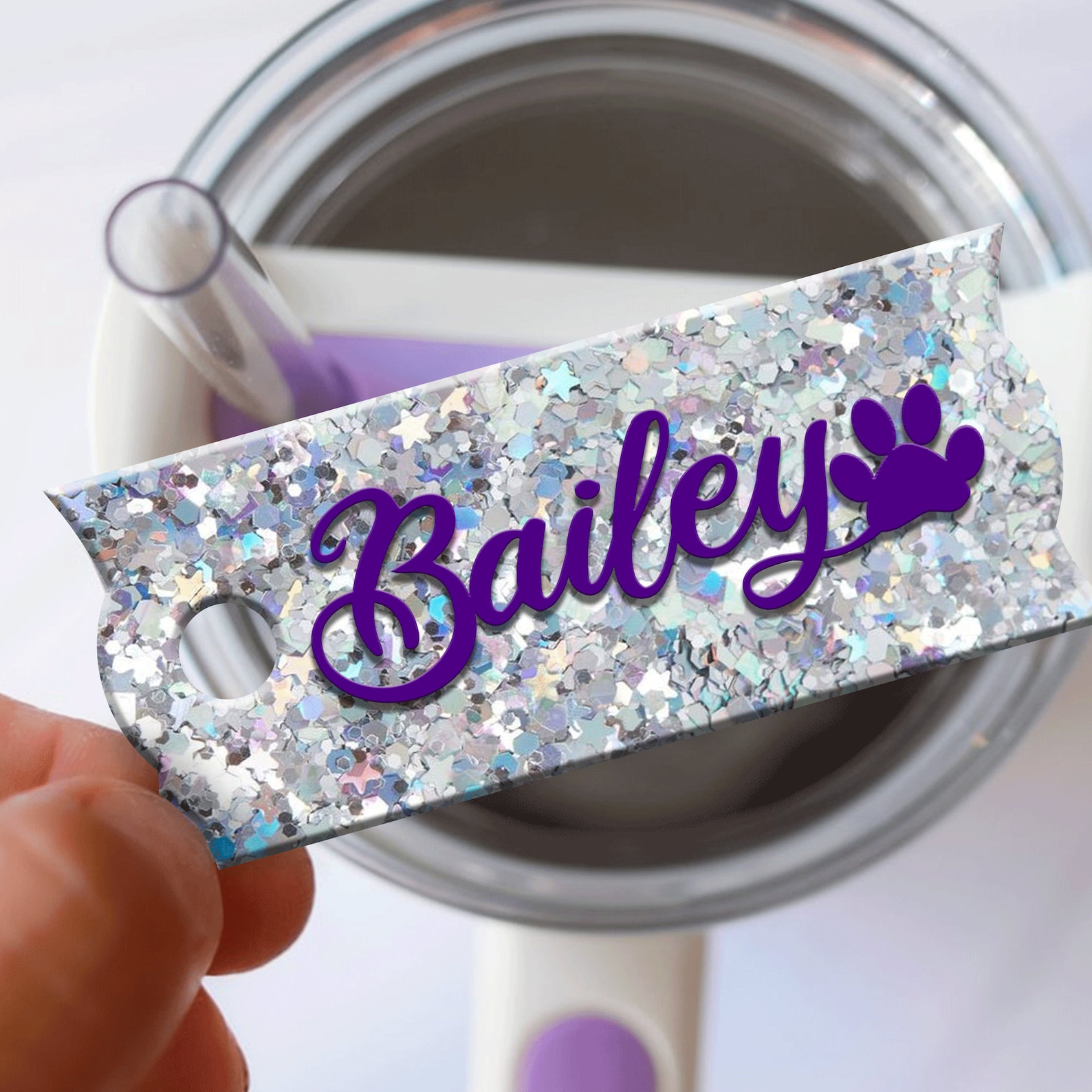Personalized Tumble Name Tag 40oz/30oz | Tumbler 40oz Personalized ID ...
