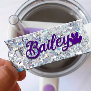 Personalized Tumble Name Tag 40oz/30oz | Tumbler 40oz Personalized ID ...