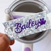 Personalized Tumble Name Tag 40oz/30oz | Tumbler 40oz Personalized ID ...