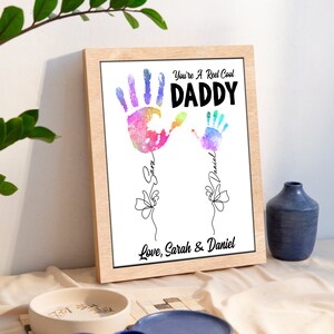 Personalized Father's Day Gift for Dad, Handprint Art for Dad, You're A ...