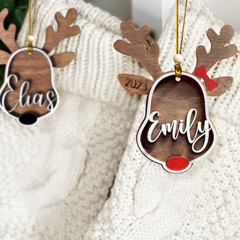 Wooden Rudolph Reindeer - Etsy