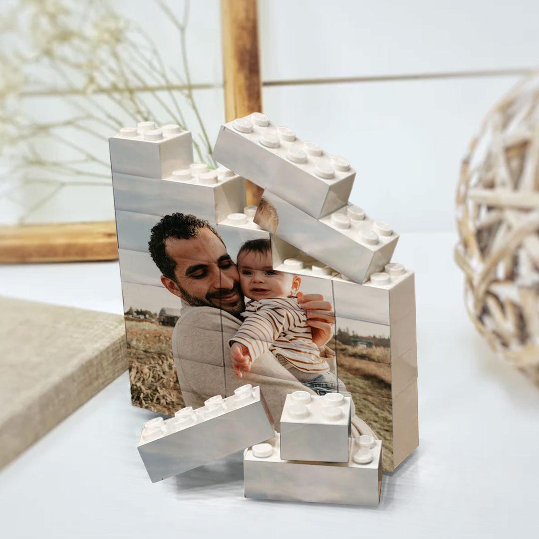 Personalized Photo Block Puzzle, Father's Day Gift, Mother's Day Gift ...