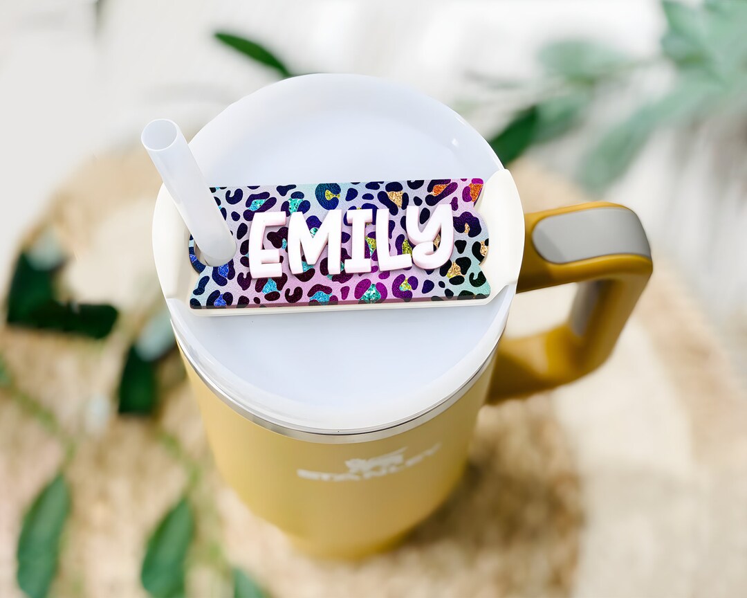 Personalized Leopard Tumble Name Tag 40oz/30oz Tumbler 40oz ...