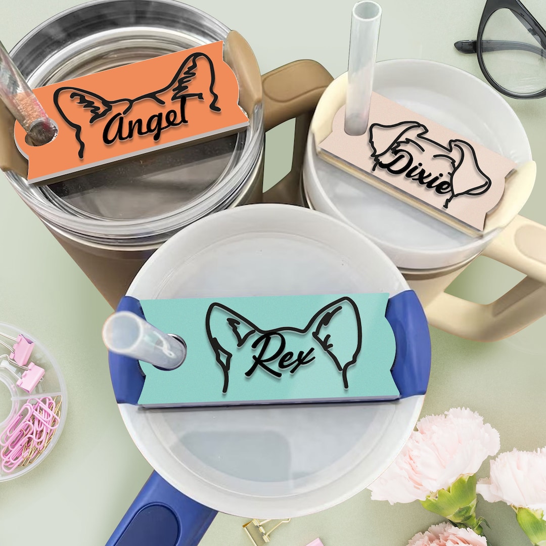 Personalized Pet Memorial Plate Topper 40oz/30oz | Custom Name Tags for ...