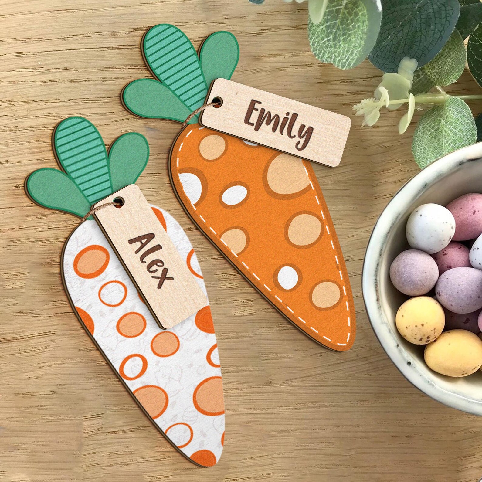 Personalized Carrot Easter Basket Tags| Easter Name Tags for Grandkids ...