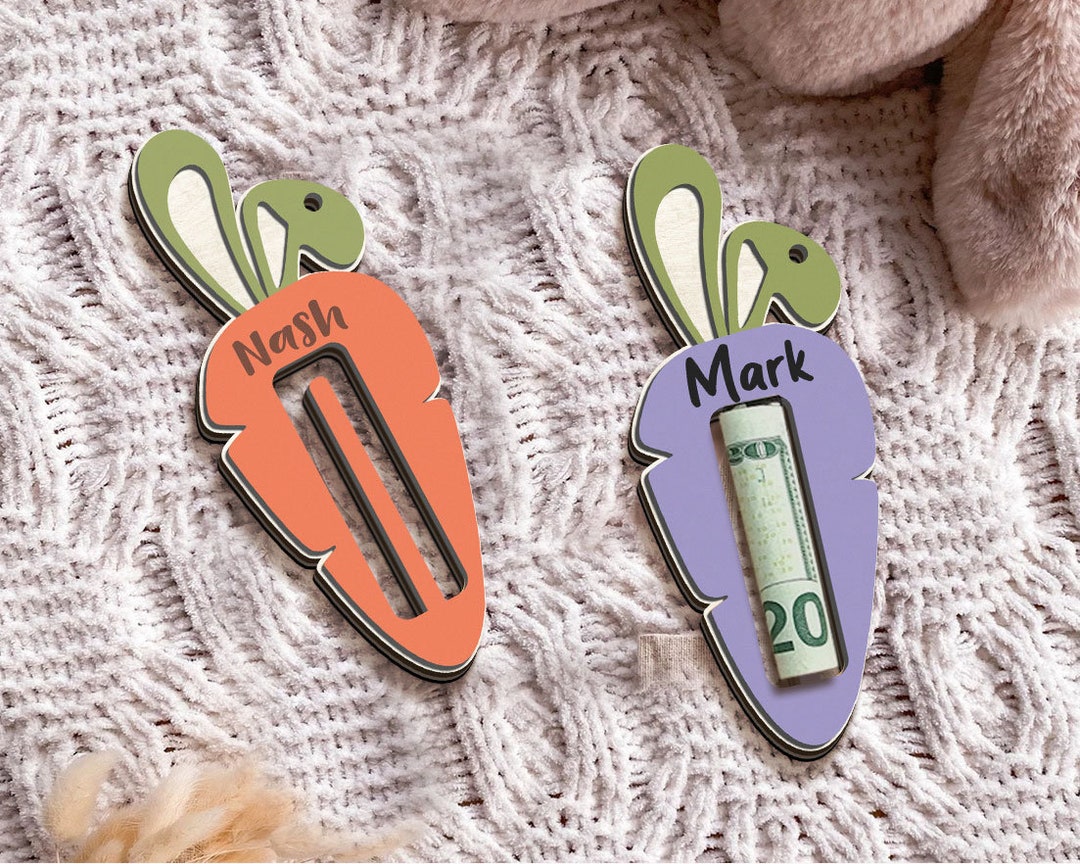 Personalized Carrot Easter Basket Tags | Easter Name Tags for Grandkids ...