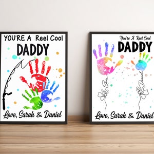 Personalized Father's Day Gift for Dad, Handprint Art for Dad, You're A ...
