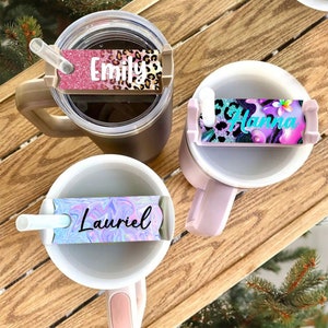 Personalized Tumble Name Tag 40oz/30oz Custom Name Tags for Cup Lids ...