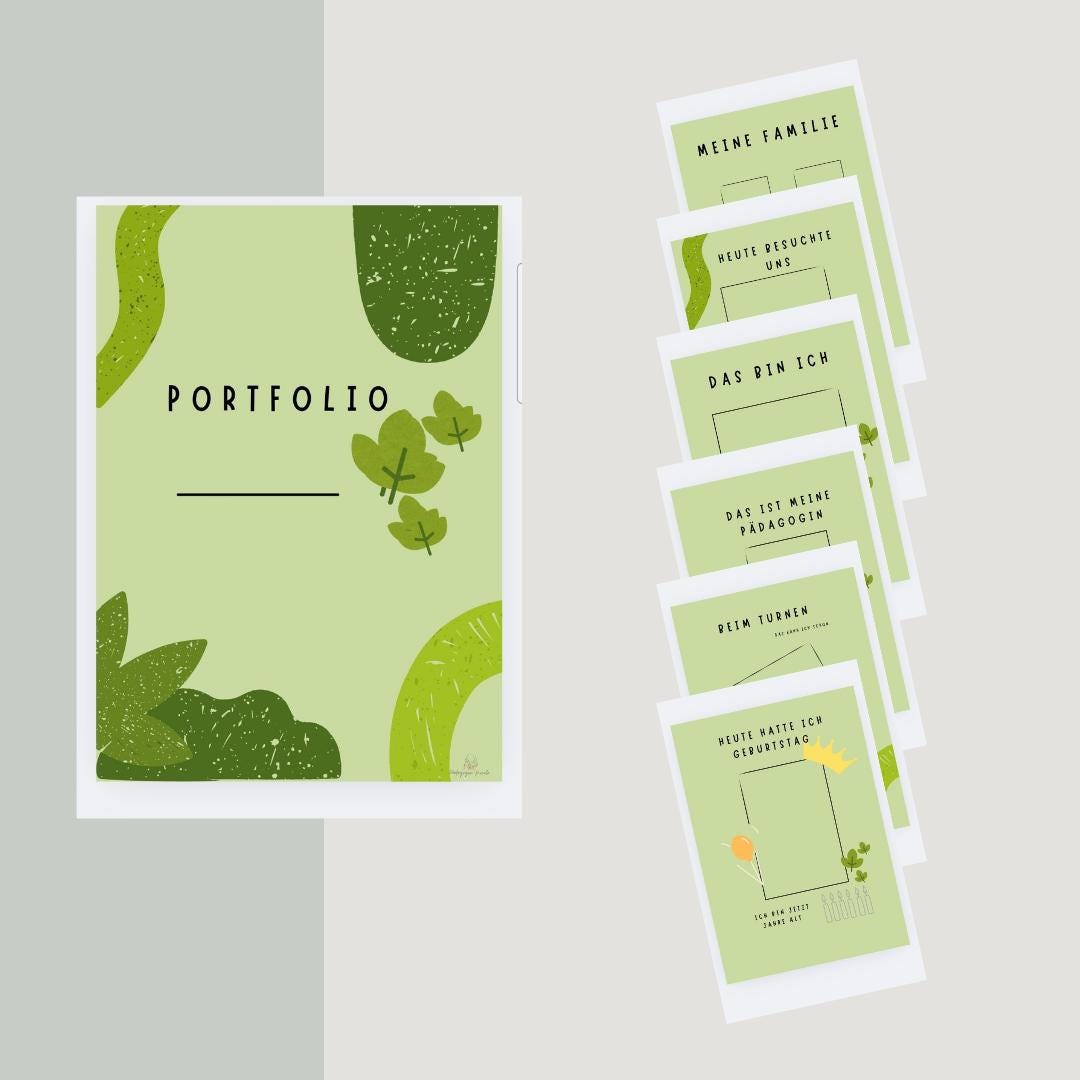 Portfolio Templates Green - Etsy