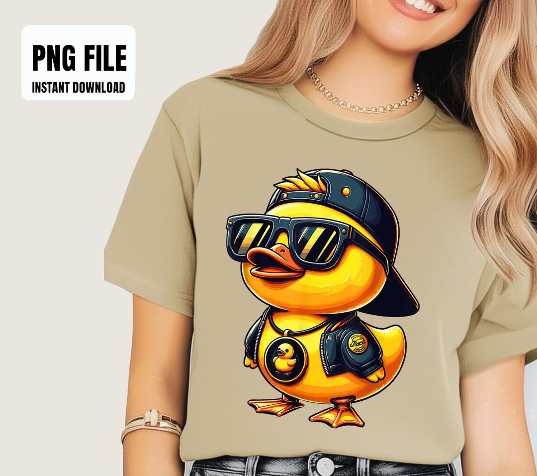 Funny Rubber Duck for Kids Duck Costume Cool Duck Sublimation Design ...