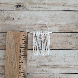 Mini Macreme Decoration for Dollhouse Miniature Boho Wall Hanging ...