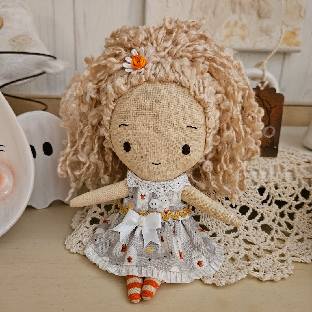 Ghost Ragdoll Flower Girl Soft Doll Primitive Doll Raggedy Ann Plush ...