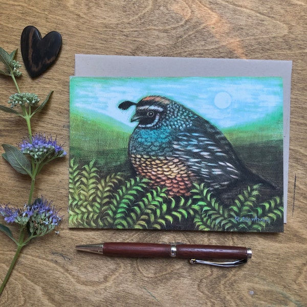 Quail Art - Etsy