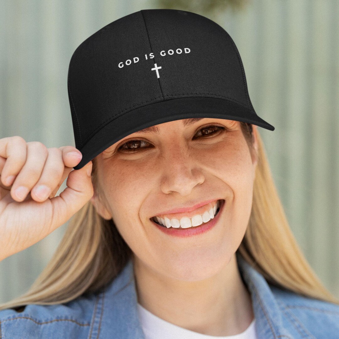 God is Good Christian Hat – Faith Trucker Cap With Cross Design - Etsy