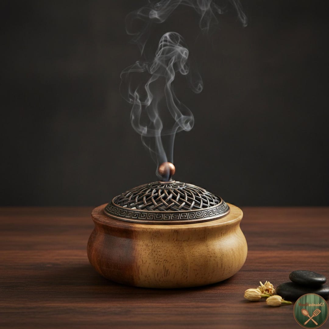Walnut Incense Burner, Solid Wood Chinese Style Sandalwood Holder - Etsy