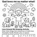 Gods Love Coloring and Activity Sheet - Etsy