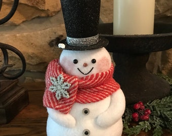Top hat snowman | Etsy