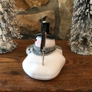 Melting Snowman Named Puddles 5 X 7 X 6 - Etsy