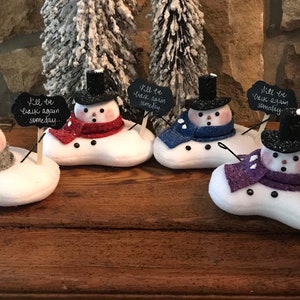 Melting Snowman Named Puddles 5 X 7 X 6 - Etsy