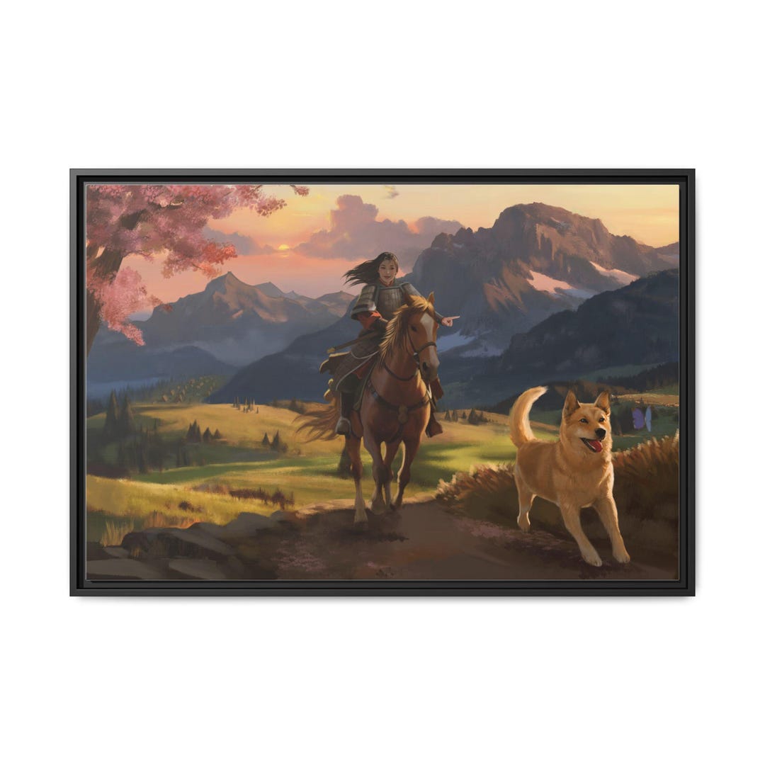 Mulan, Ancient Chinese Heroine, Framed Art Print, Chinese Woman Asian ...