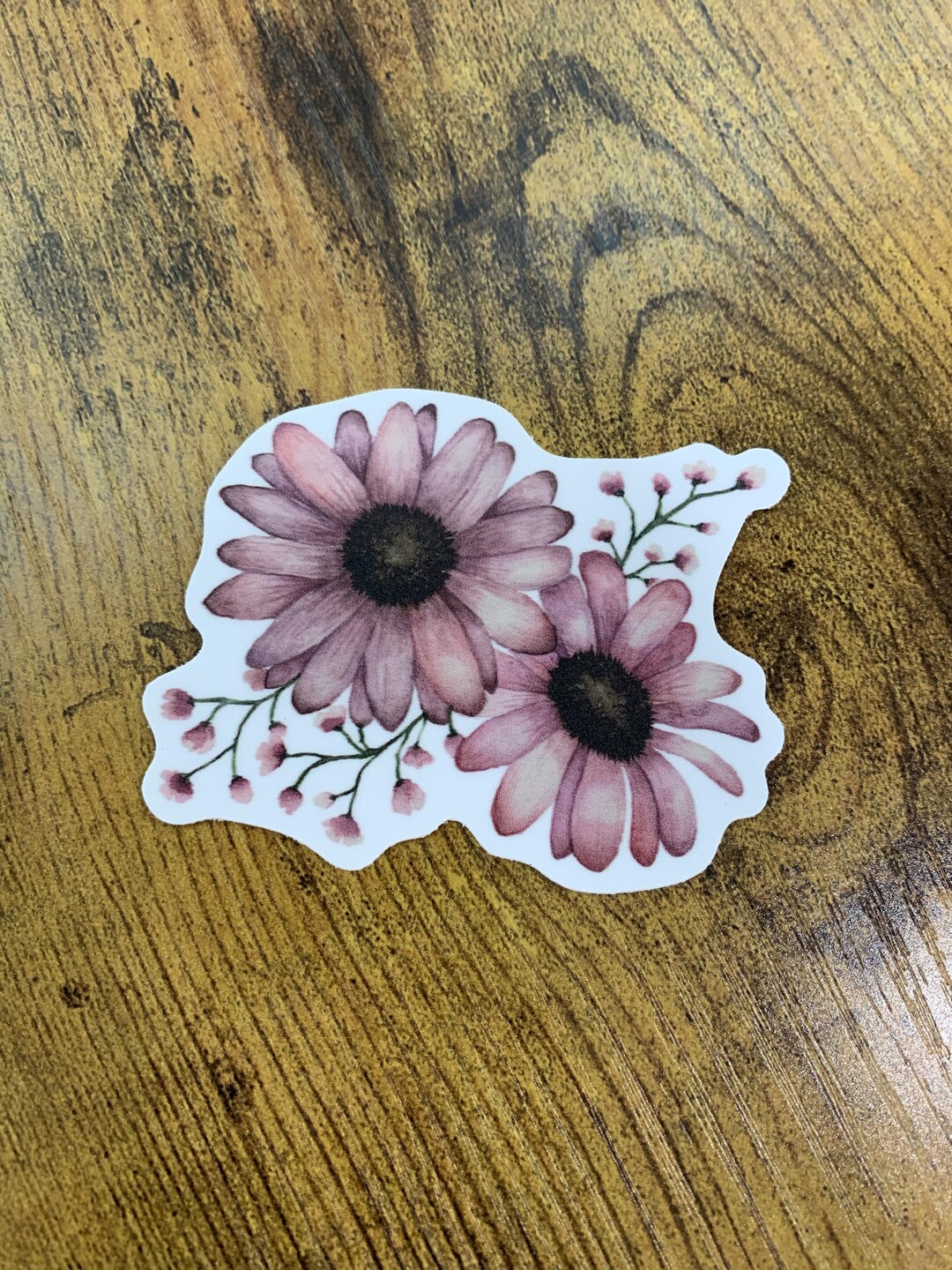 Gerbera Daisy Flower Vinyl Sticker - Etsy
