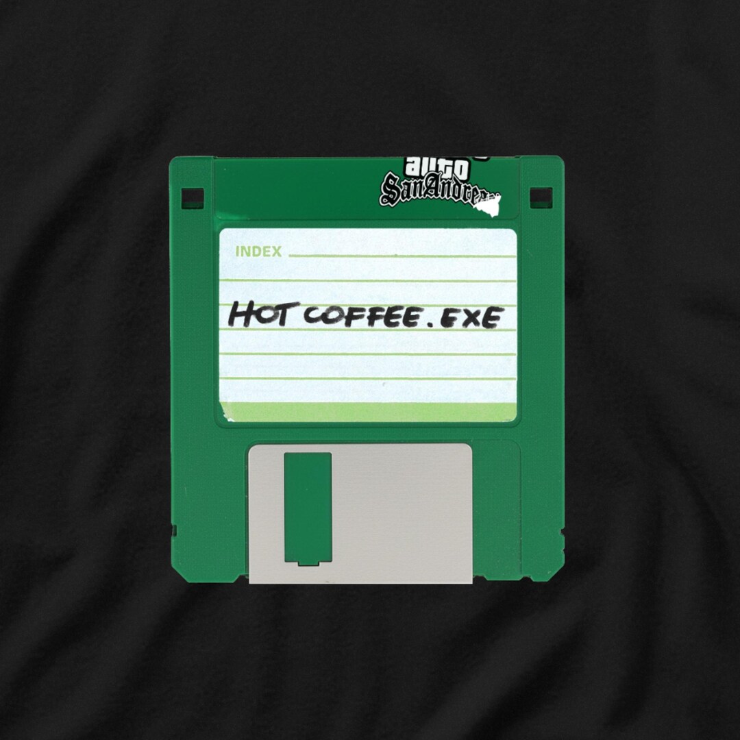 GTA San Andreas Hot Coffee Mod Floppy Disk T-shirt - Etsy