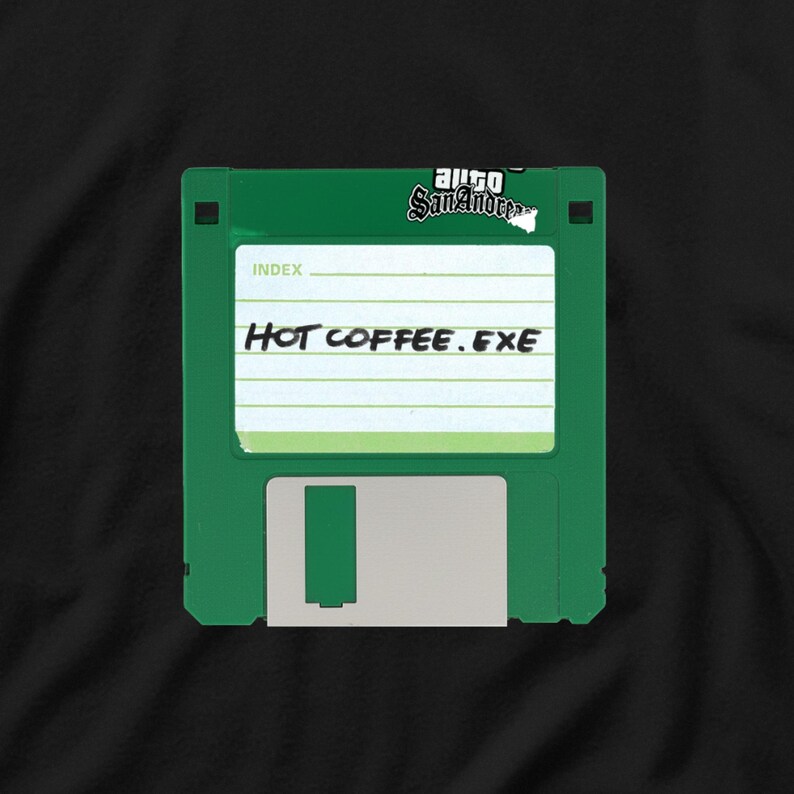 GTA San Andreas Hot Coffee Mod Floppy Disk T-shirt - Etsy