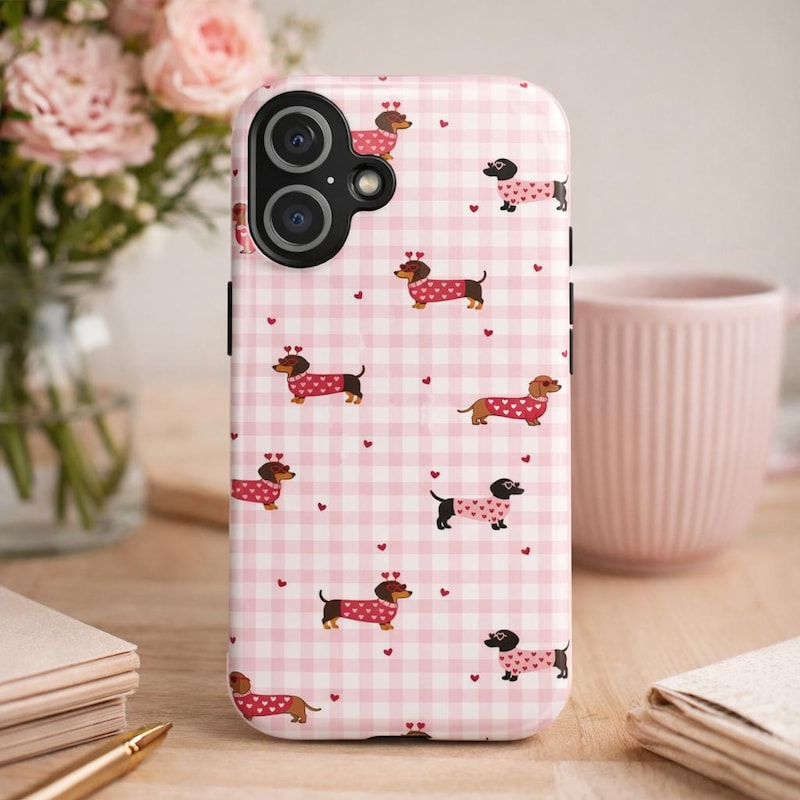 Dog Valentine Phone Case - Etsy