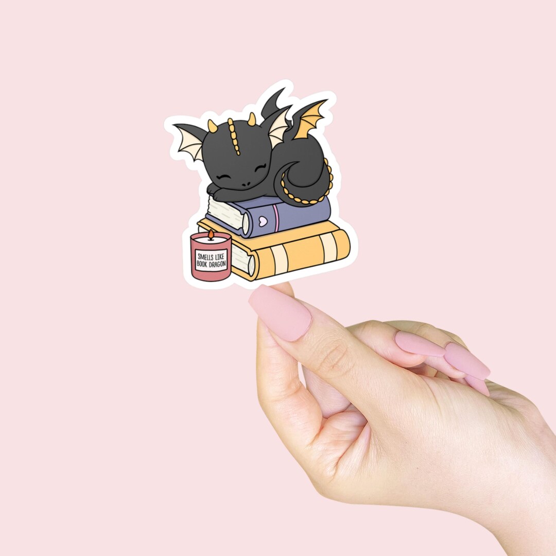 Book Dragon Sticker, Dragon Fourth Wing Bookish Merch Sticker, Trendy ...