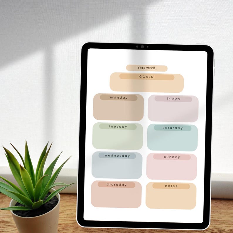 Undated Student Planner Printable: Weekly Academic Schedule (PDF ...