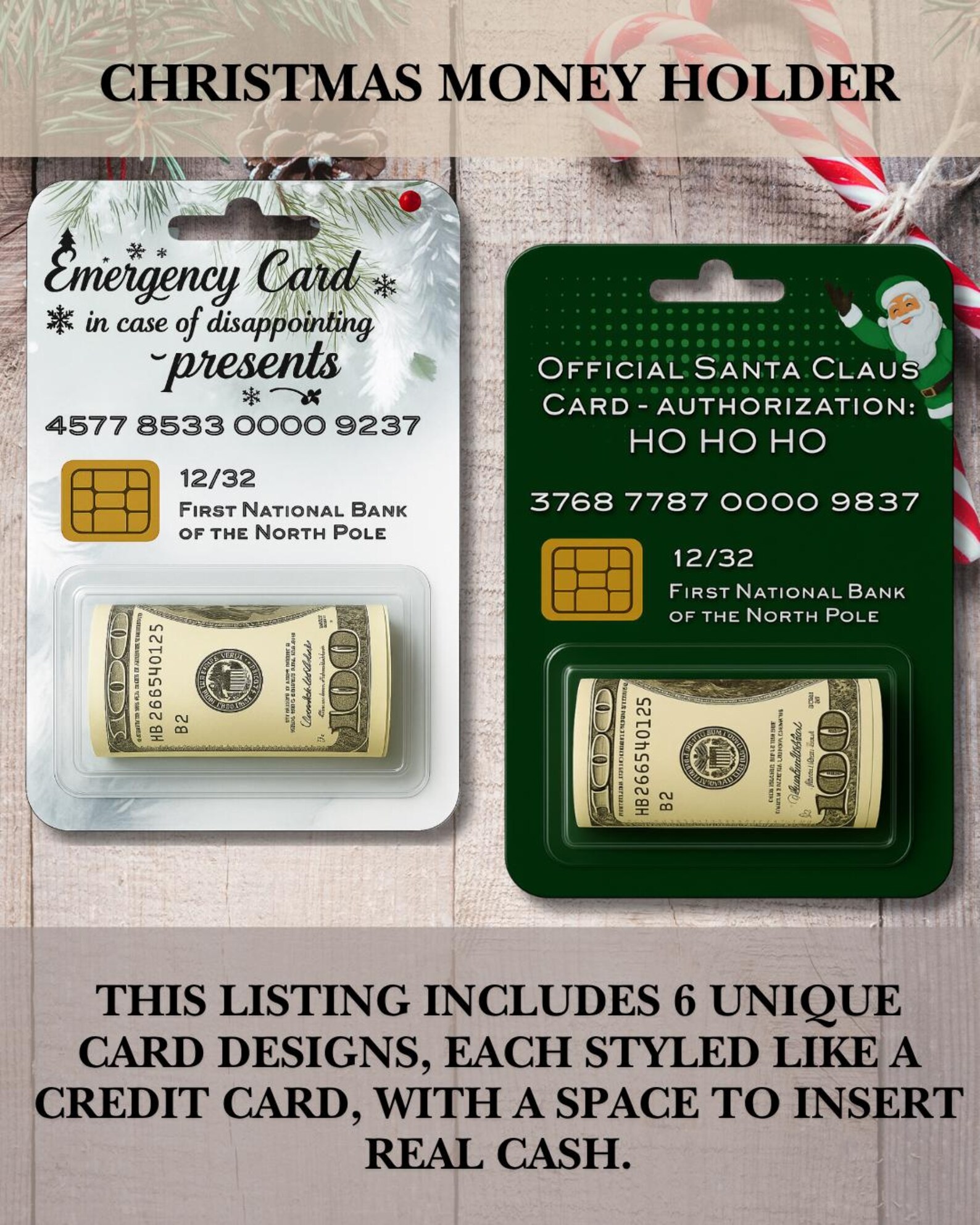 Funny Christmas Money Holder | Gag Gift Card Template (digital Download ...