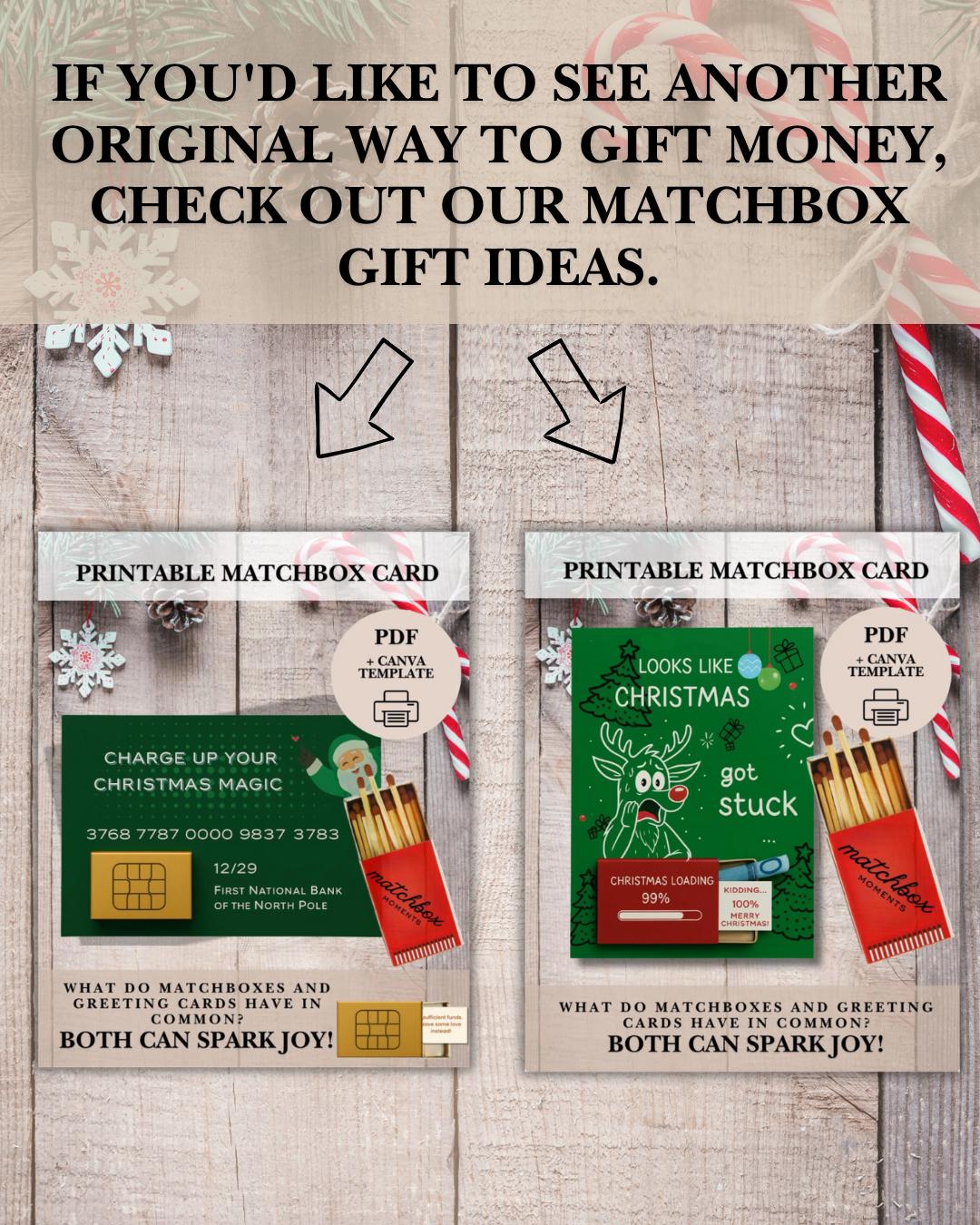 Funny Christmas Money Holder | Gag Gift Card Template (digital Download ...
