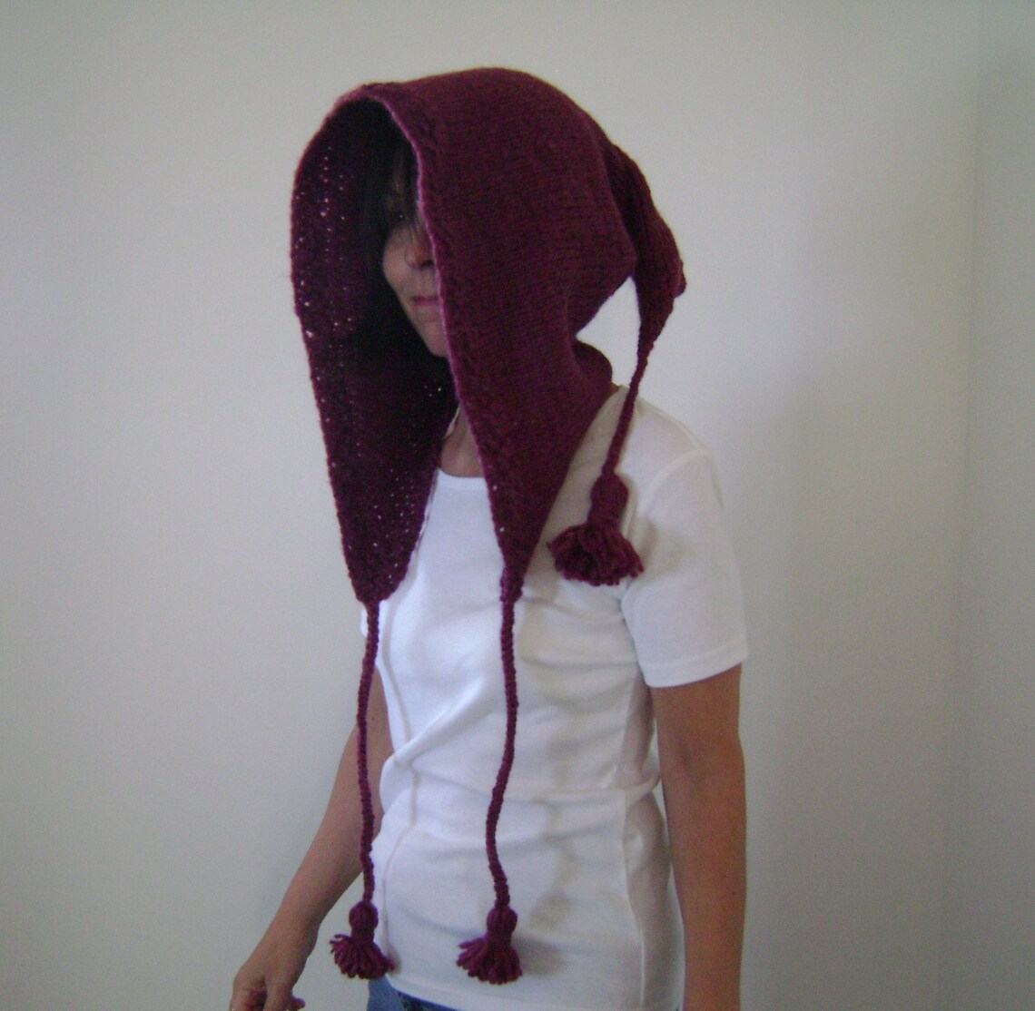 Knitted Elf Hood Pattern in Two Lengths | Etsy