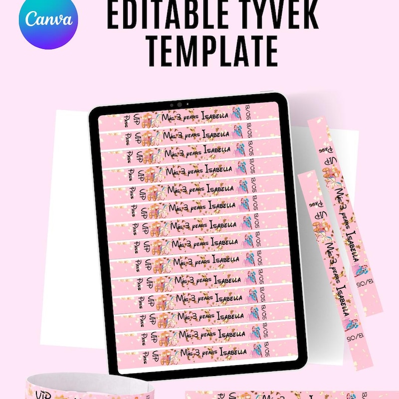 Wristband Canva - Etsy UK