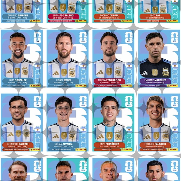 Messi Panini Sticker - Etsy