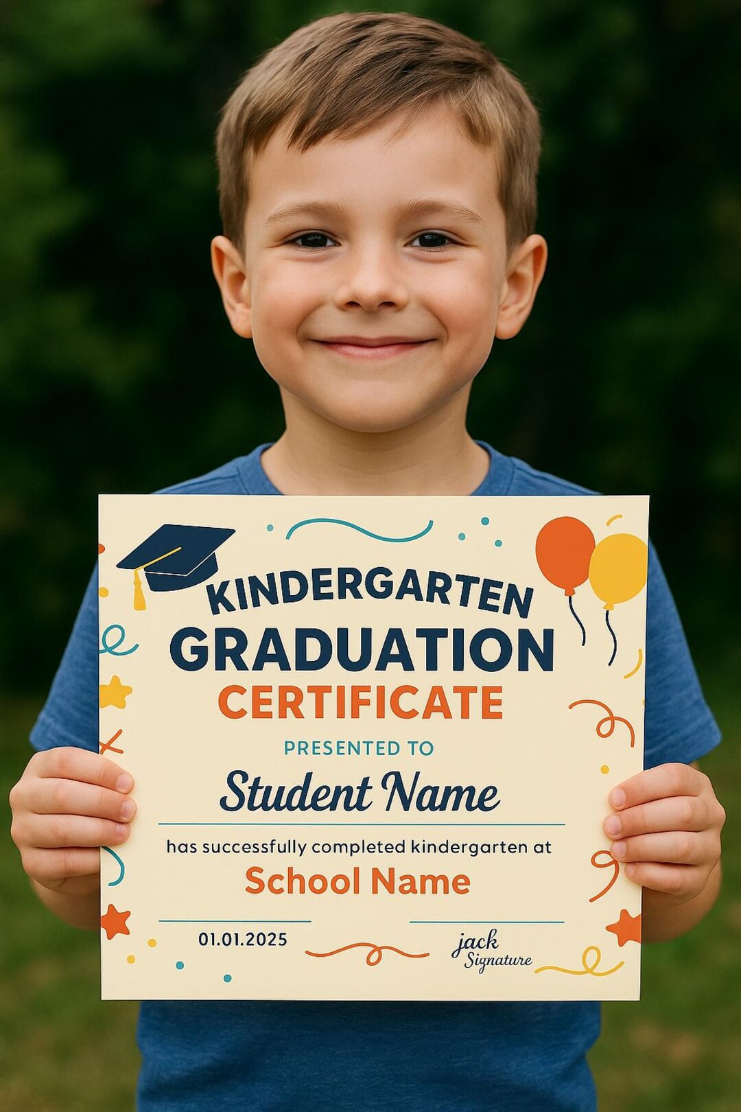 Certificado de graduación, certificado editable, certificado Canva ...