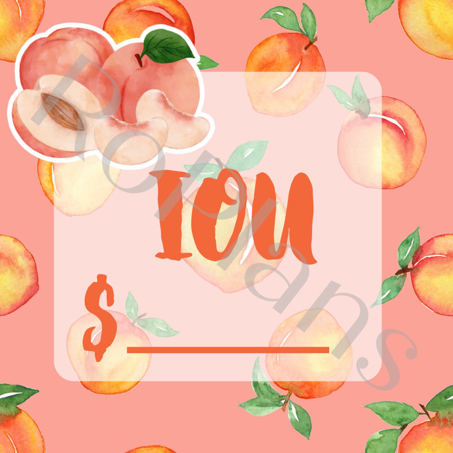 Fruit Themed IOU Slips | Colorful, Cute | Use in Savings Challenges - Etsy