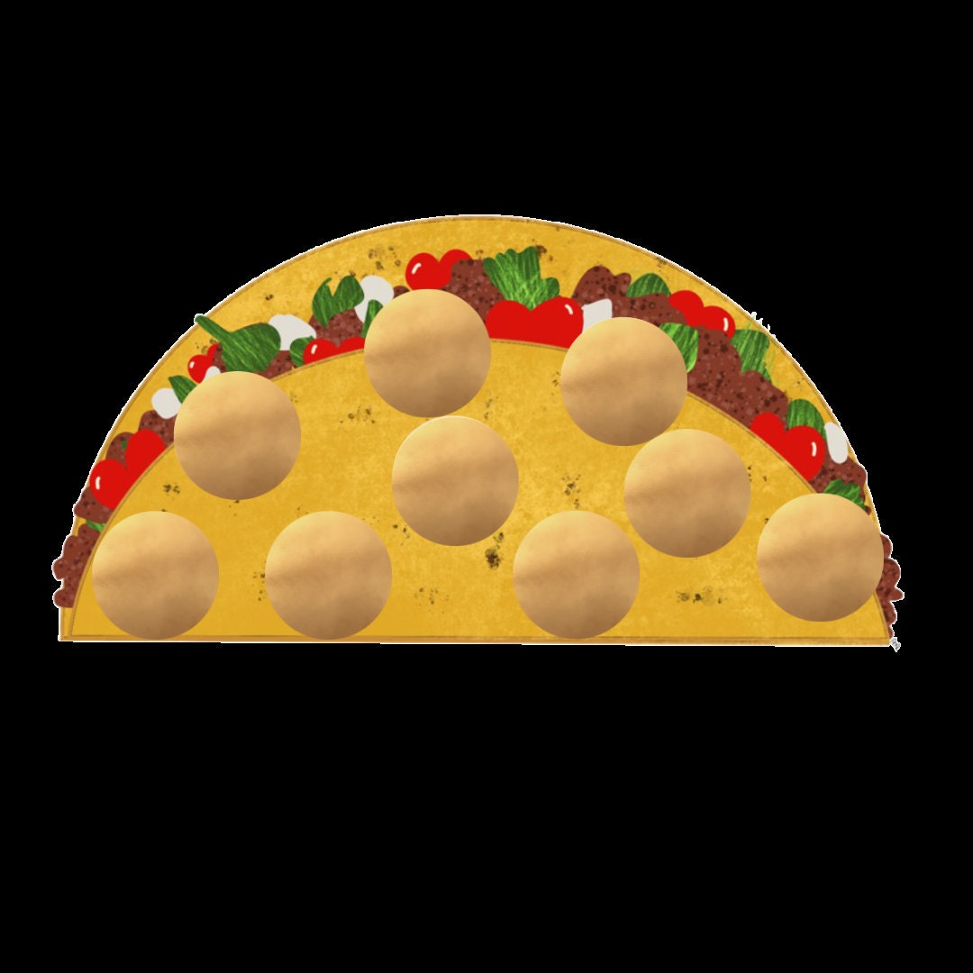 Taco Love Savings Challenge Laminated Shaped Scratcher - Etsy