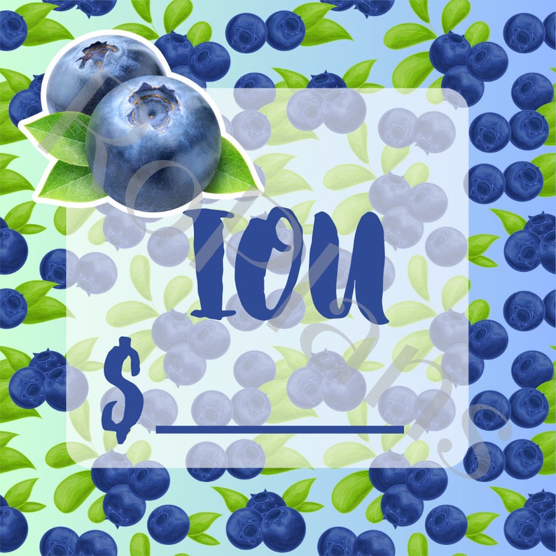 Fruit Themed IOU Slips Colorful, Cute Use in Savings Challenges - Etsy